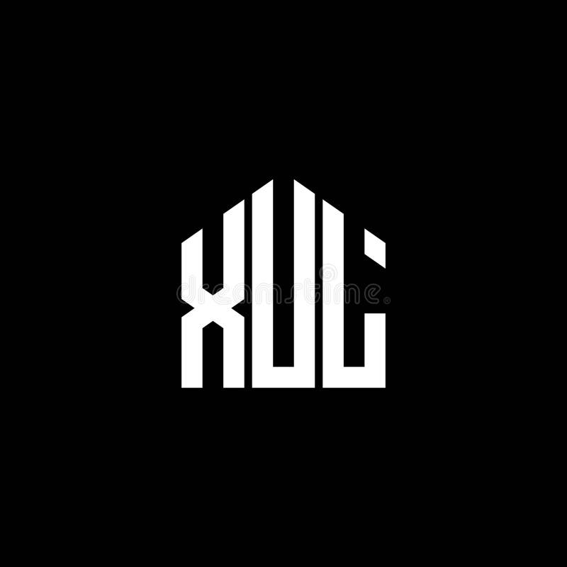 XUL Letter Logo Design on BLACK Background. XUL Creative Initials ...