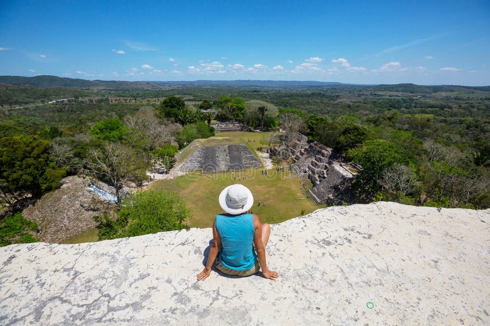 Pyramide in Belize stock photo. Image of culture, hiking - 279396462