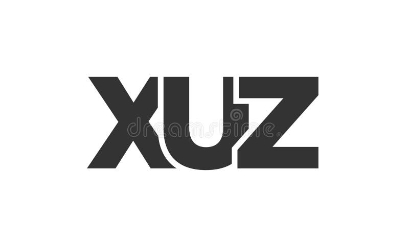XUZ Logo Design Template with Strong and Modern Bold Text. Initial ...
