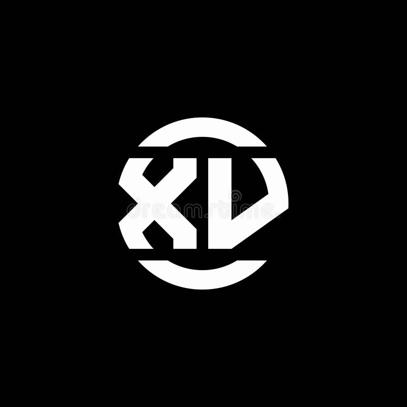 XV Logo Monogram Isolated on Circle Element Design Template Stock ...