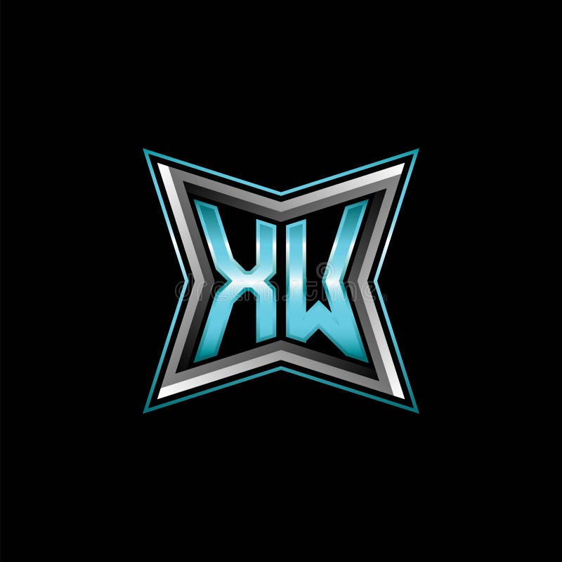 XW Logo Monogram Geometric Modern Design Stock Vector - Illustration of ...