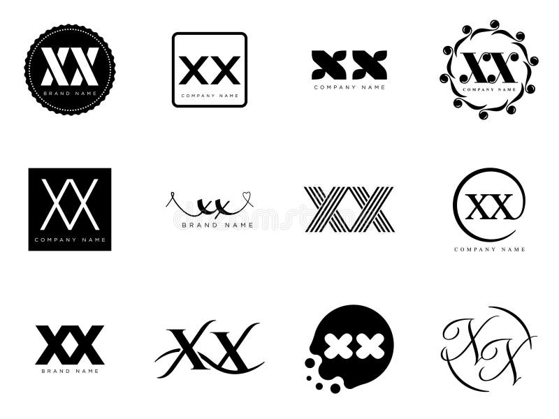 XX Logo Company Template. Letter X and X Logotype Stock Vector ...