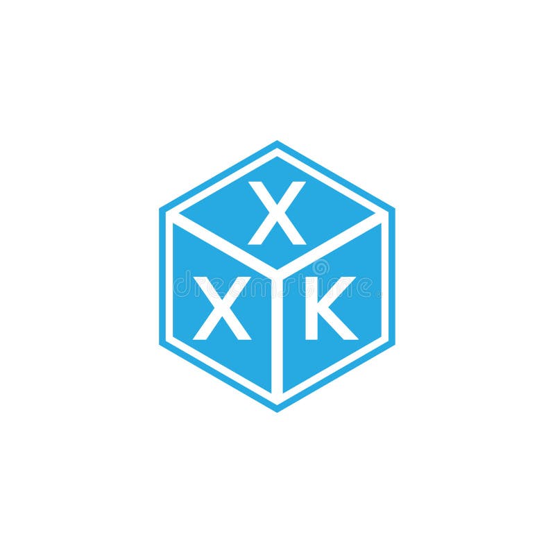 XXK Letter Logo Design on Black Background. XXK Creative Initials ...