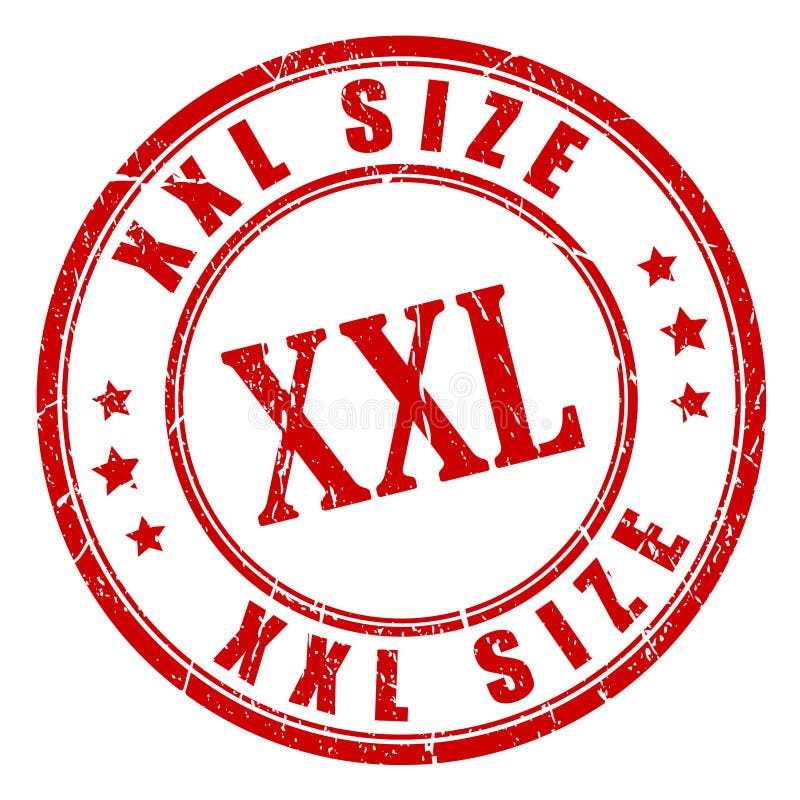 Xxl big size stamp stock vector. Illustration of plus - 78704080