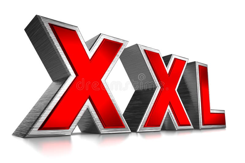 XXL sign stock illustration. Illustration of isolated - 29355039