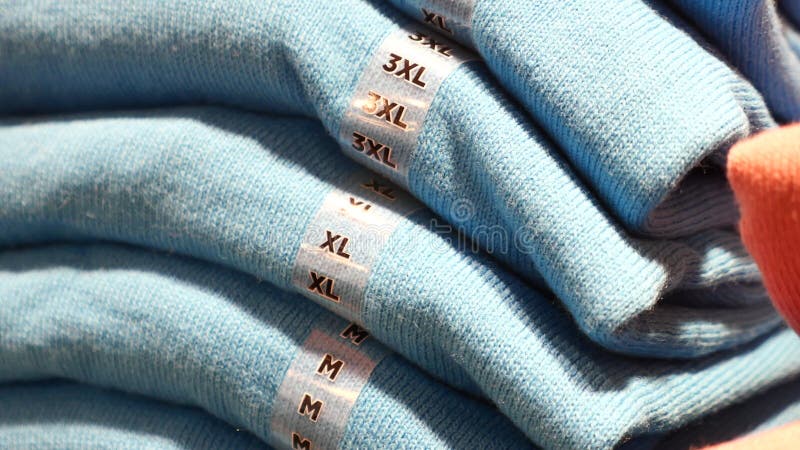 Clothing Label with Care Symbols on a Cloth Stock Footage - Video of ...