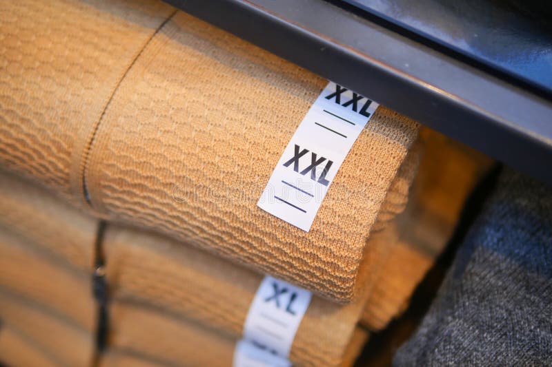 XXL Size Clothing Label Tag Stock Photo - Image of template, patch ...