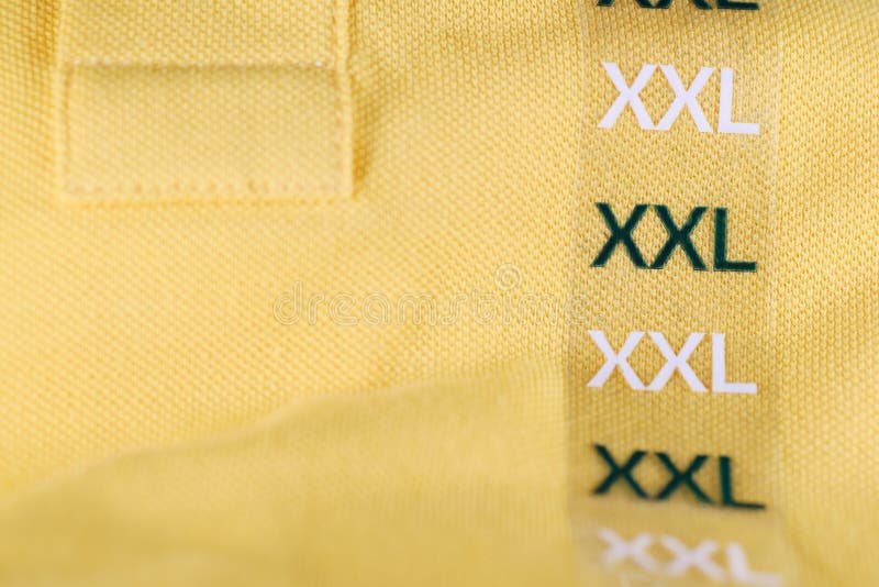 XXL Size Clothing Label Tag Stock Photo - Image of template, patch ...