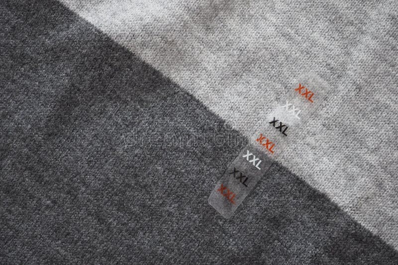 XXL Size Clothing Label Tag Stock Photo - Image of template, patch ...