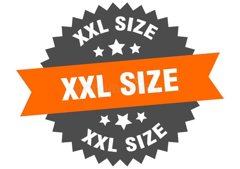 Xxl Size Sign. Xxl Size Circular Band Label. Xxl Size Sticker Stock ...