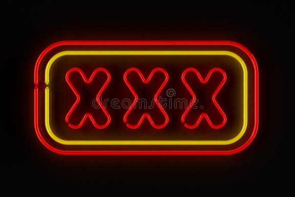 Xxx Neon Sign Stock Illustrations 216 Xxx Neon Sign Stock