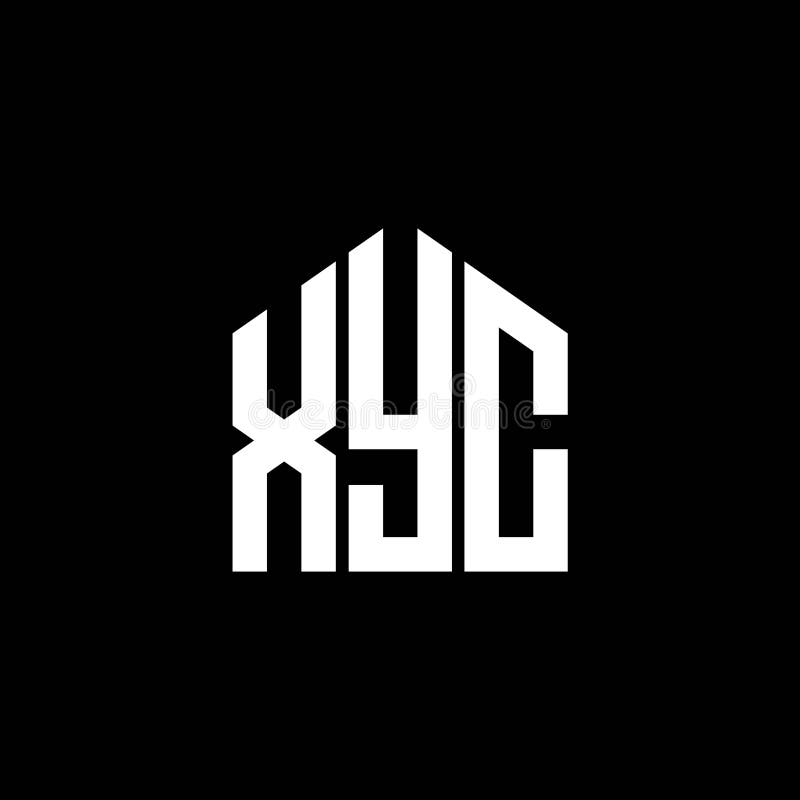 XYC Letter Logo Design on BLACK Background. XYC Creative Initials ...