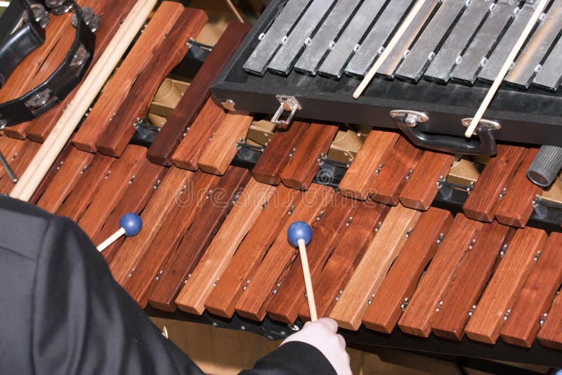 Traditional Thai Xylophone Instrument Ranat Ek Stock Photo - Image of ...