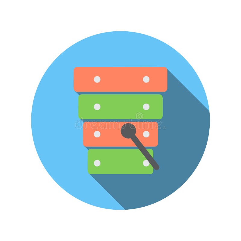 Xylophone Flat Web Icon. Xylophone Logo Design. Percussion Instrument ...