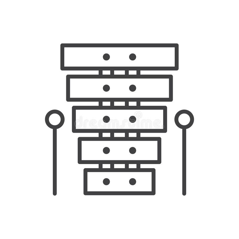 Xylophone Icon - Musical Instrument Icon Stock Illustration ...