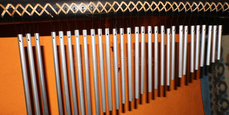 Xylophone Metal Pipes stock image. Image of tubes, sound - 73908933