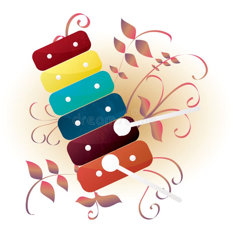 Xylophone. Vector Illustration Decorative Design Stock Vector ...