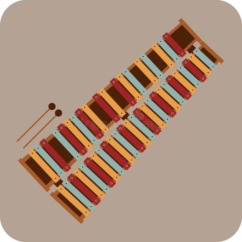 Xylophone. Vector Illustration Decorative Design Stock Vector ...