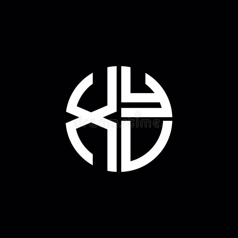 XYV Logo XYV Icon XYV Monogram XYV Letter Minimalist Circle Flat Unique ...