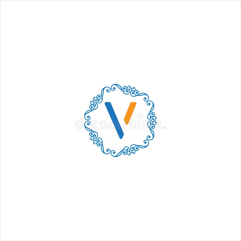 V Creative Unique Abstract Modern Geometric Vector Symbol Font Logo ...