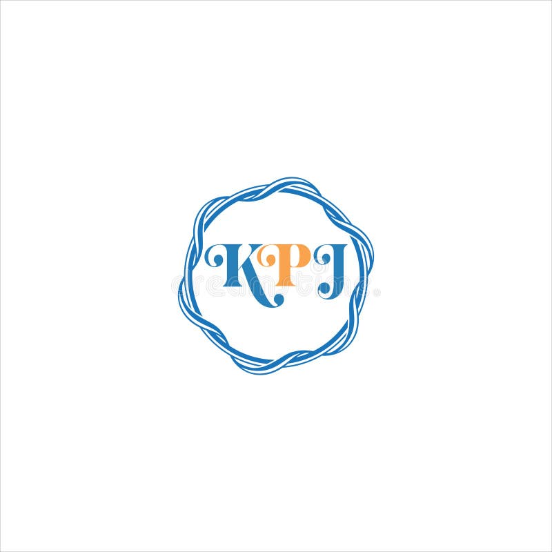 KPJ Creative Unique Abstract Modern Geometric Vector Symbol Font Logo ...