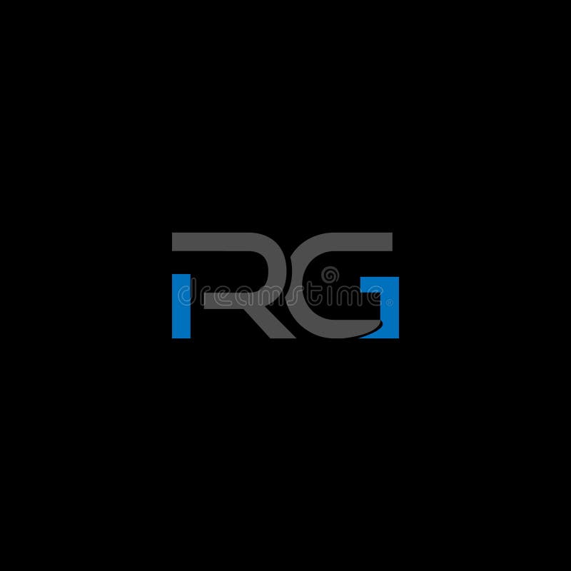 RG Creative Unique Abstract Modern Geometric Vector Symbol Font Logo ...