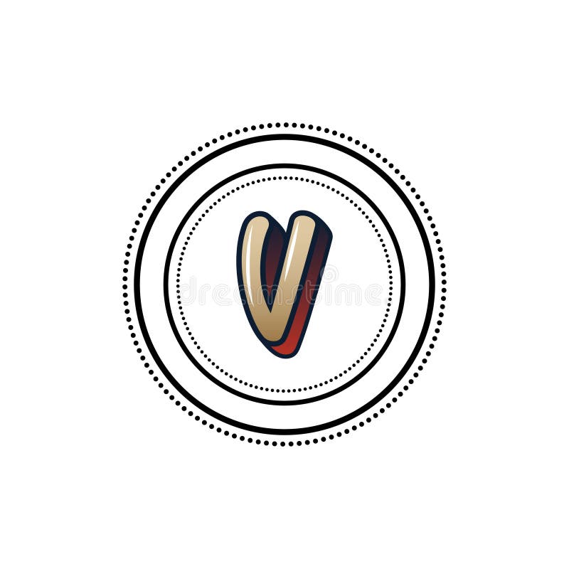 V Creative Unique Abstract Modern Geometric Vector Symbol Font Logo ...