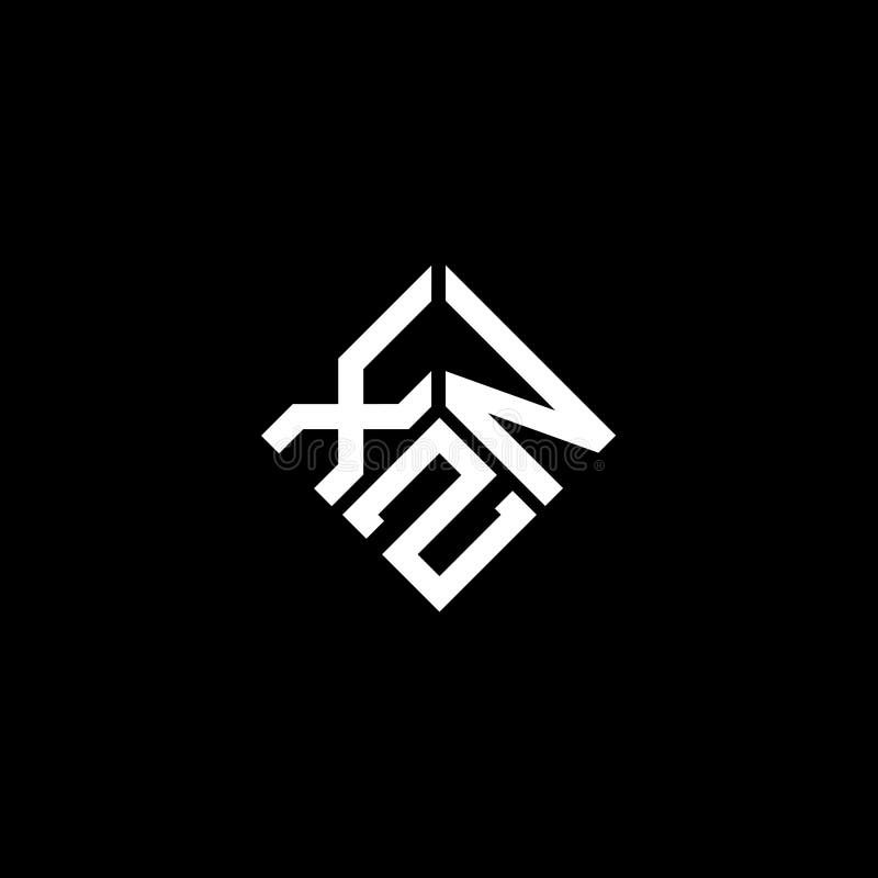 XZN Letter Logo Design on Black Background. XZN Creative Initials ...