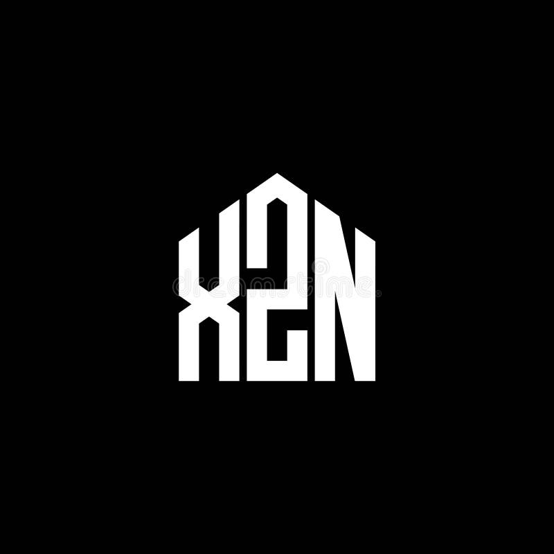 XZN Letter Logo Design on BLACK Background. XZN Creative Initials ...