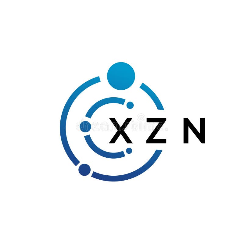 XZN Letter Technology Logo Design on White Background. XZN Creative ...