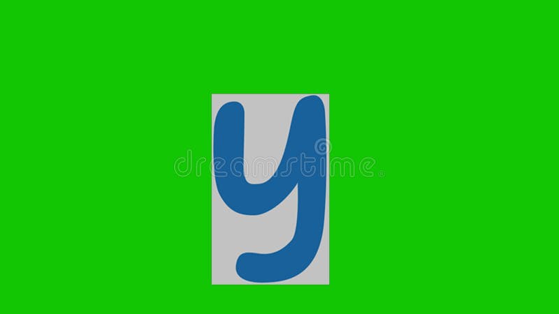 Y Alphabet Animation on Green Screen Stock Video - Video of phonics ...