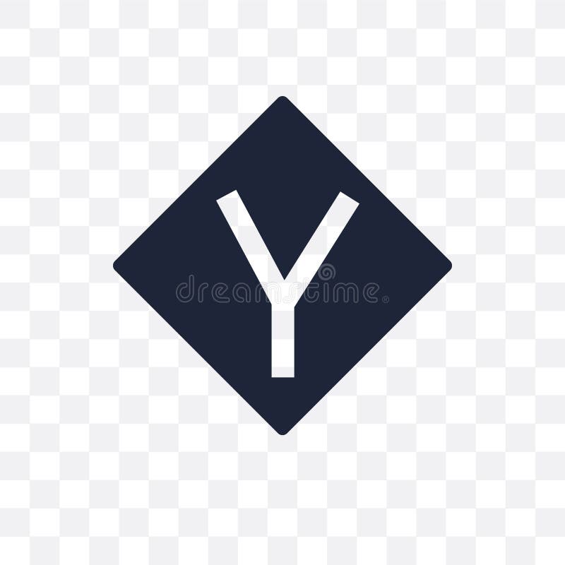 Y Intersection Sign Transparent Icon. Y Intersection Sign Symbol Stock ...