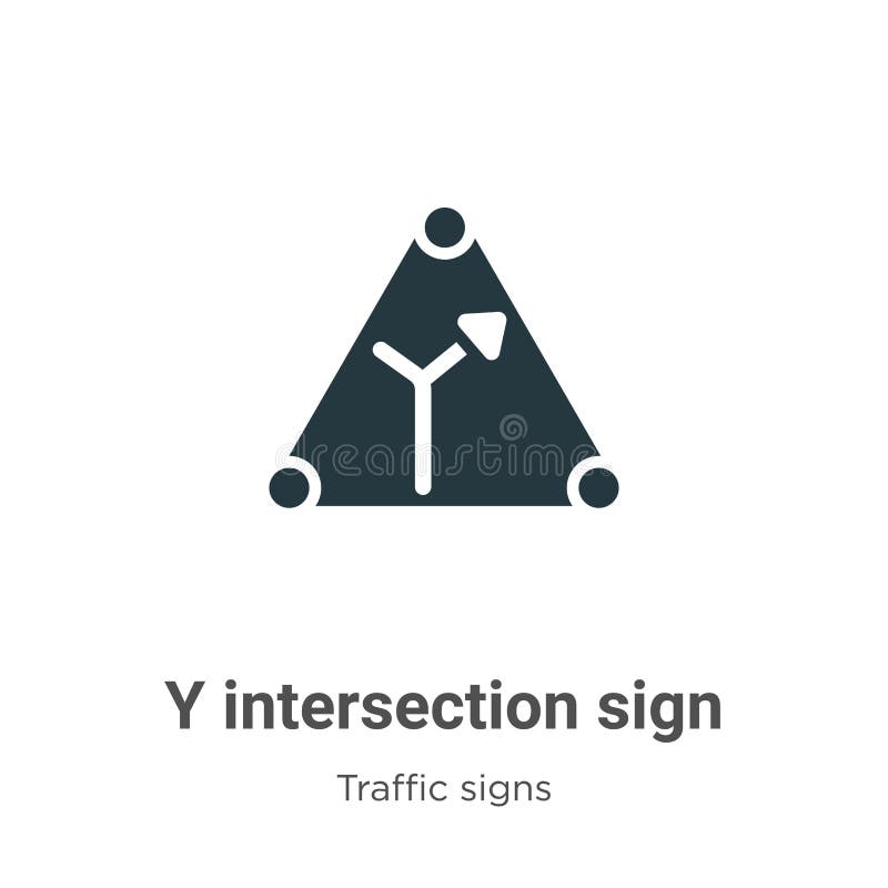 Y Intersection Sign Icon in Filled, Thin Line, Outline and Stroke Style ...
