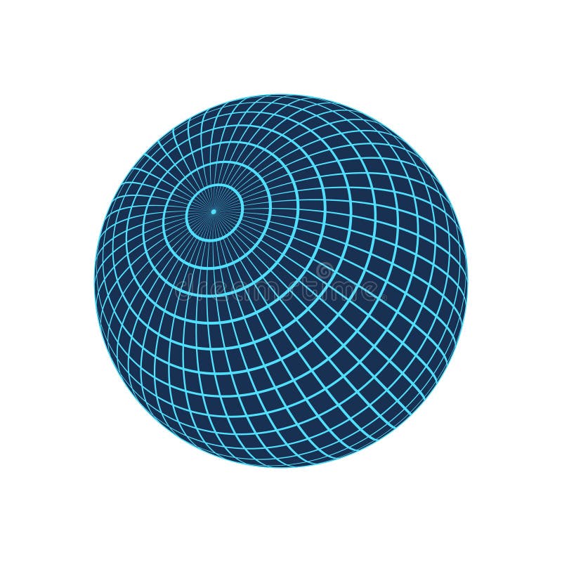 Y2k 3d Mesh Pattern Globe stock vector. Illustration of mesh - 344552253