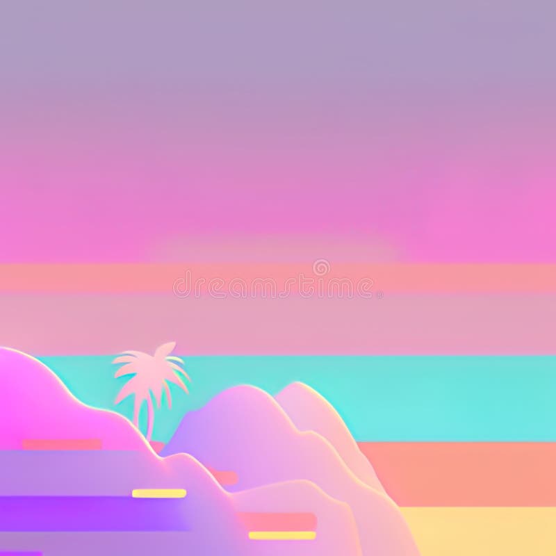 Y2K Nostalgia Gradient Abstract Background Stock Illustration ...