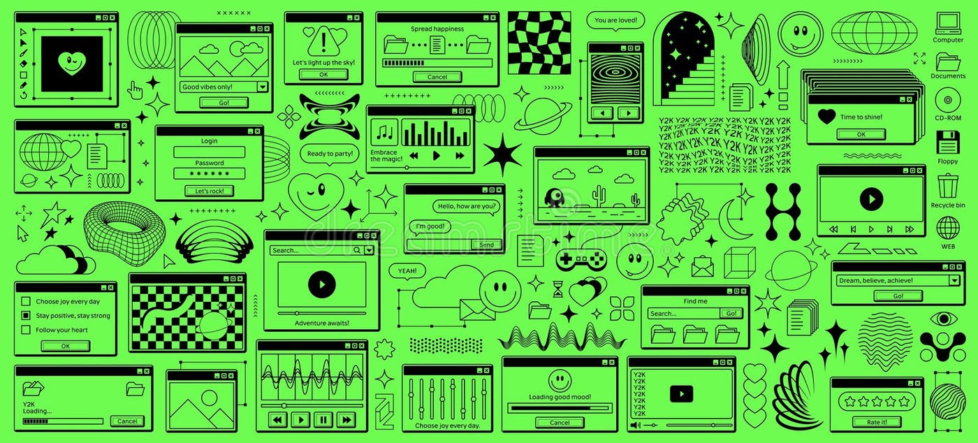 Geek Stickers Stock Illustrations – 265 Geek Stickers Stock ...