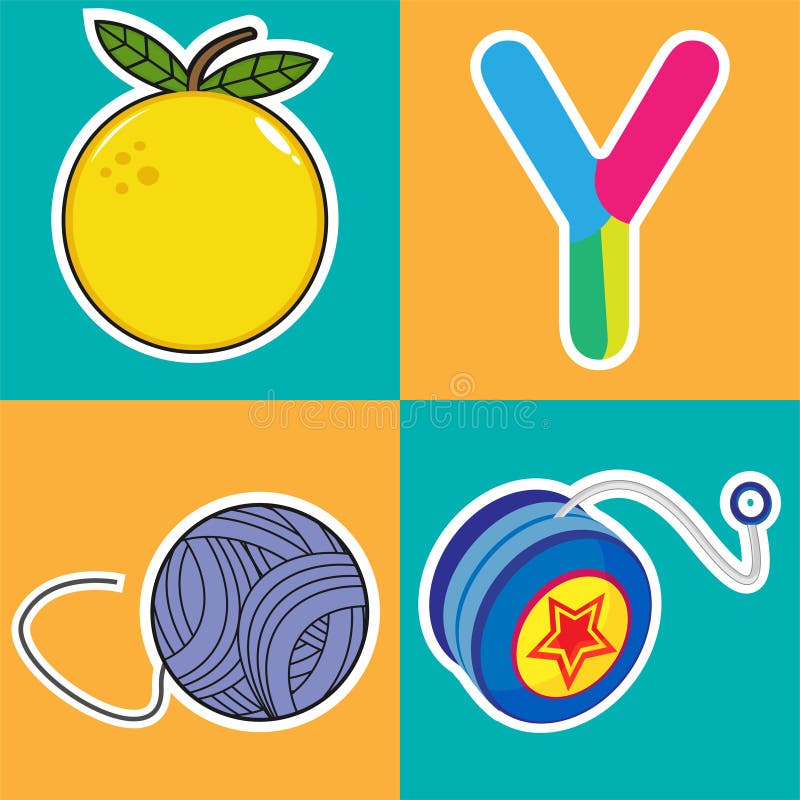 Y Letter Flashcard Vector stock vector. Illustration of element - 223861573