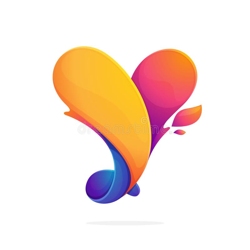 Y Letter Logo Consisting of Fire Flames Stock Illustration ...