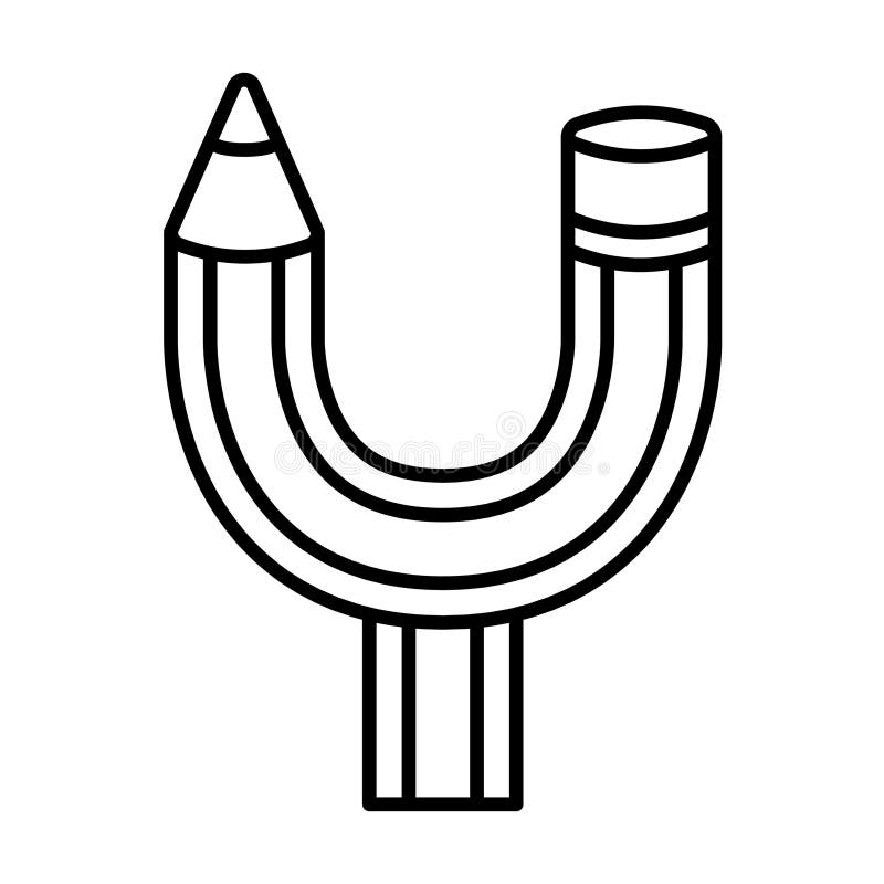 Y Letter Pencil Letter Font. Stock Illustration - Illustration of ...