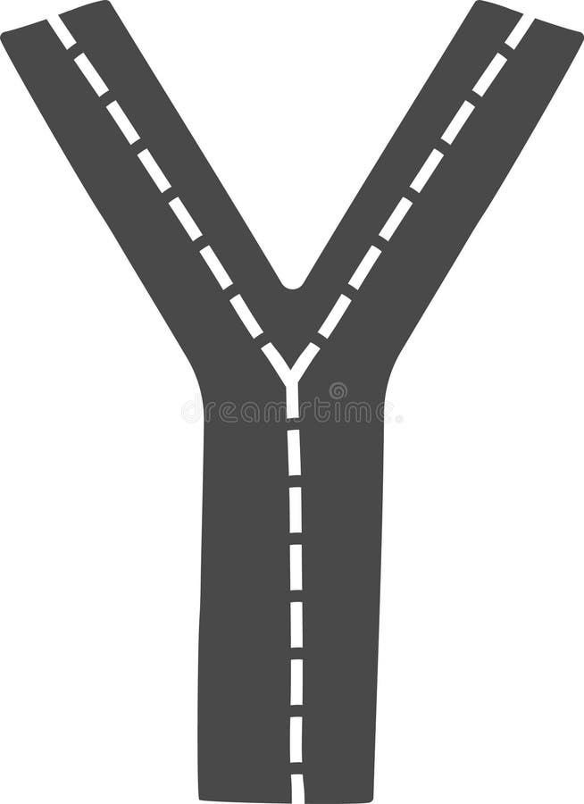 Y Letter Road Alphabet Kids Stock Illustration - Illustration of ...