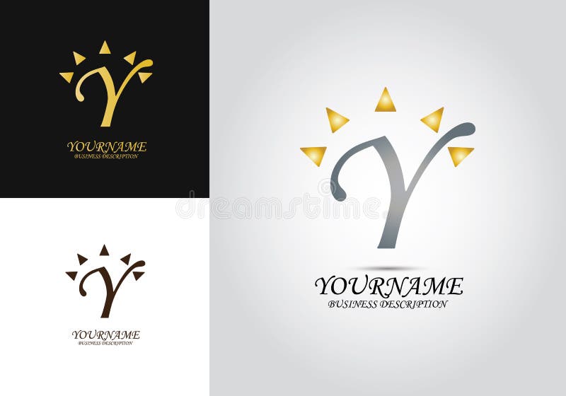 Y Letter Sun Logo stock illustration. Illustration of beauty - 137318952