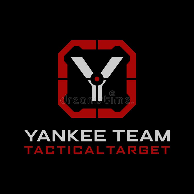 Y Letter Tactical Military Target Logo Design Stock Illustration ...