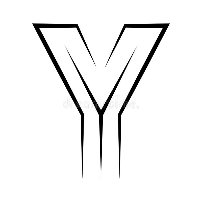 Y Logo Studio Letter Y Design Icon Logotype Technology Font Stock ...