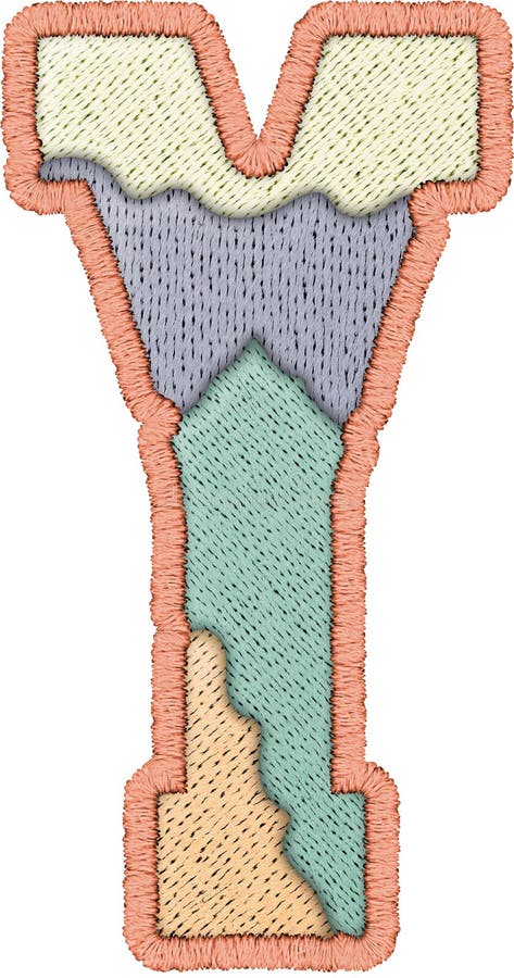 Y Patchwork Uppercase Letter Stock Photo - Illustration of quilted ...