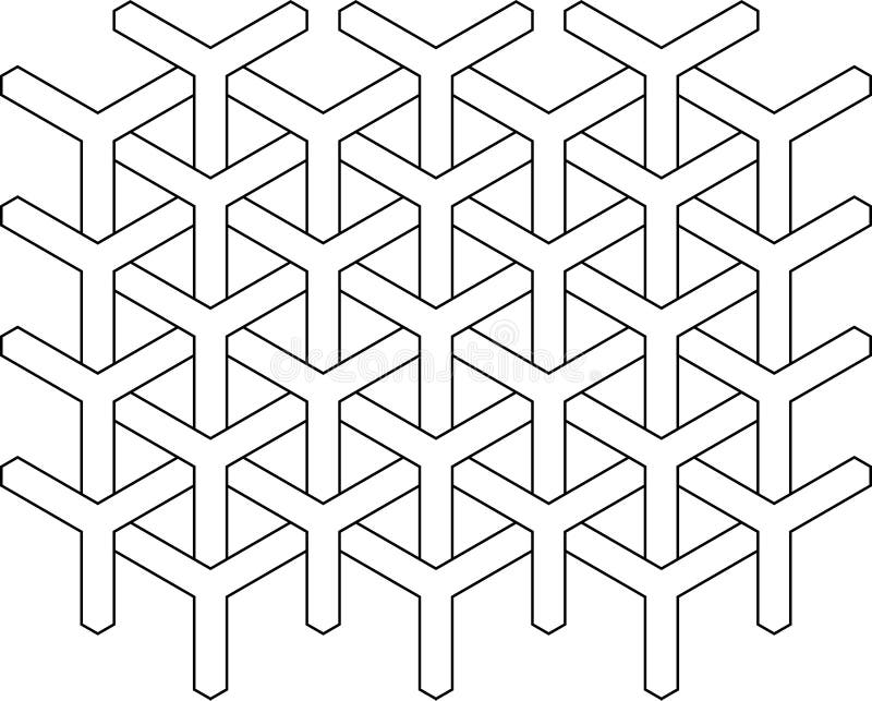 Y-Pattern, Basket, Vector, Seamless Pattern Stock Vector - Illustration ...
