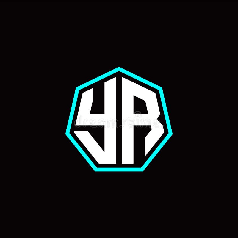 Y R Initials Modern Polygon Logo Template Stock Illustration ...