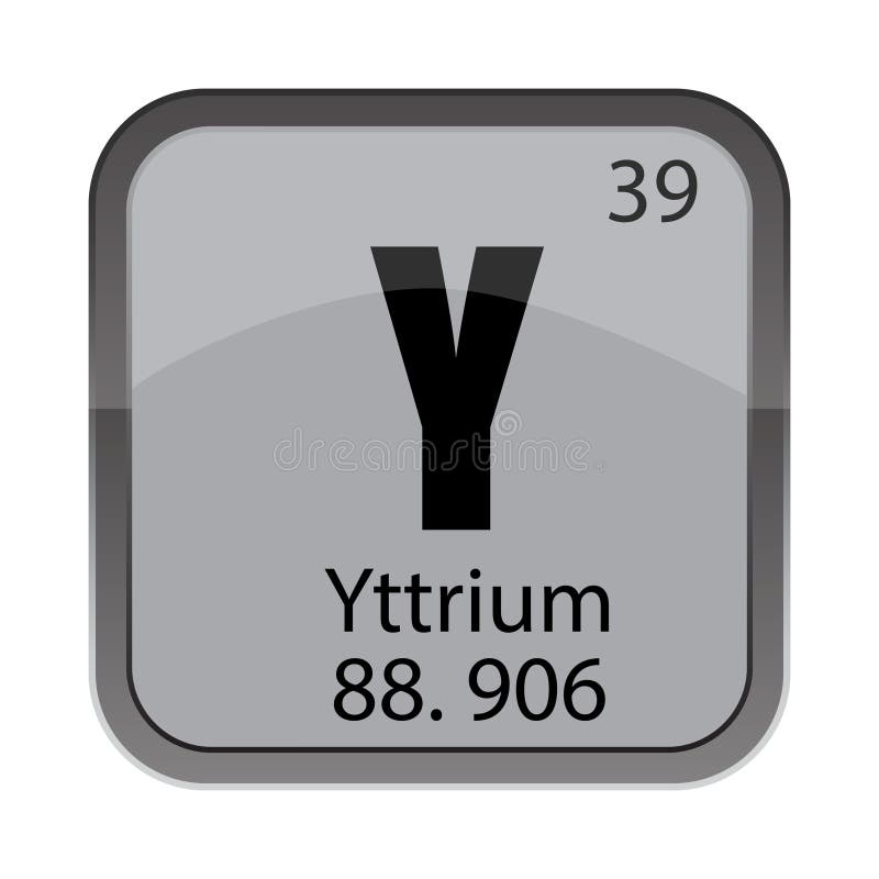 Y 39 Symbol. Thirty Nine Element. Yttrium Name Text. 88.906 Atomic Mass ...