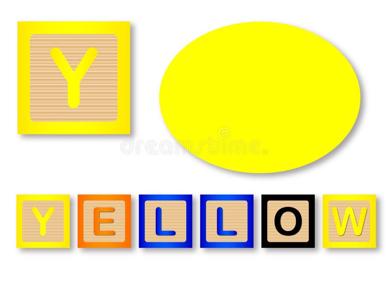 Y is for Yellow stock vector. Illustration of alphabet - 116690266