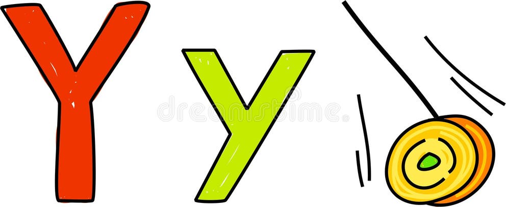 Y is for yo-yo stock vector. Illustration of kindergarten - 1173332