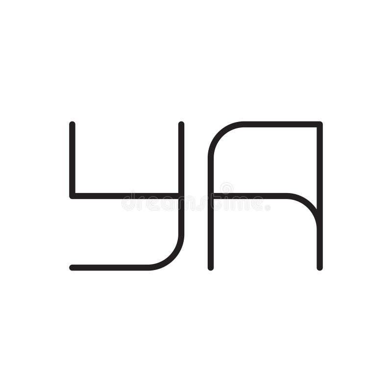 Ya Initial Letter Vector Logo Icon Stock Vector - Illustration of ...